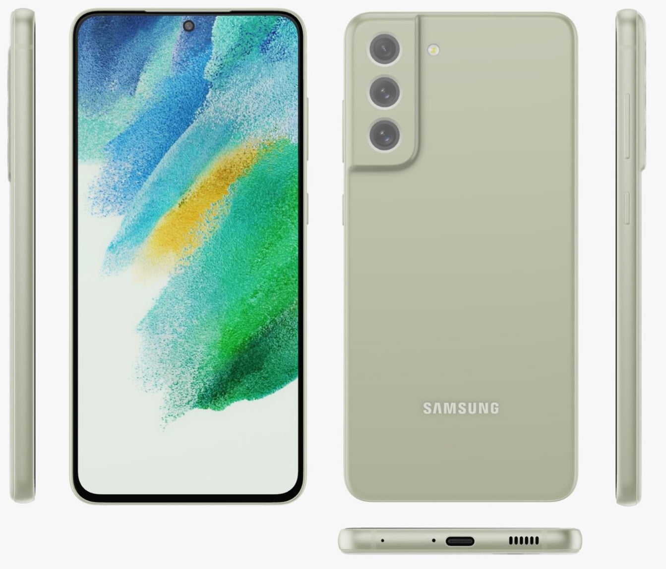 Samsung Galaxy S21 FE 5G (128GB, Dual Sim, Olive, Special Import ...